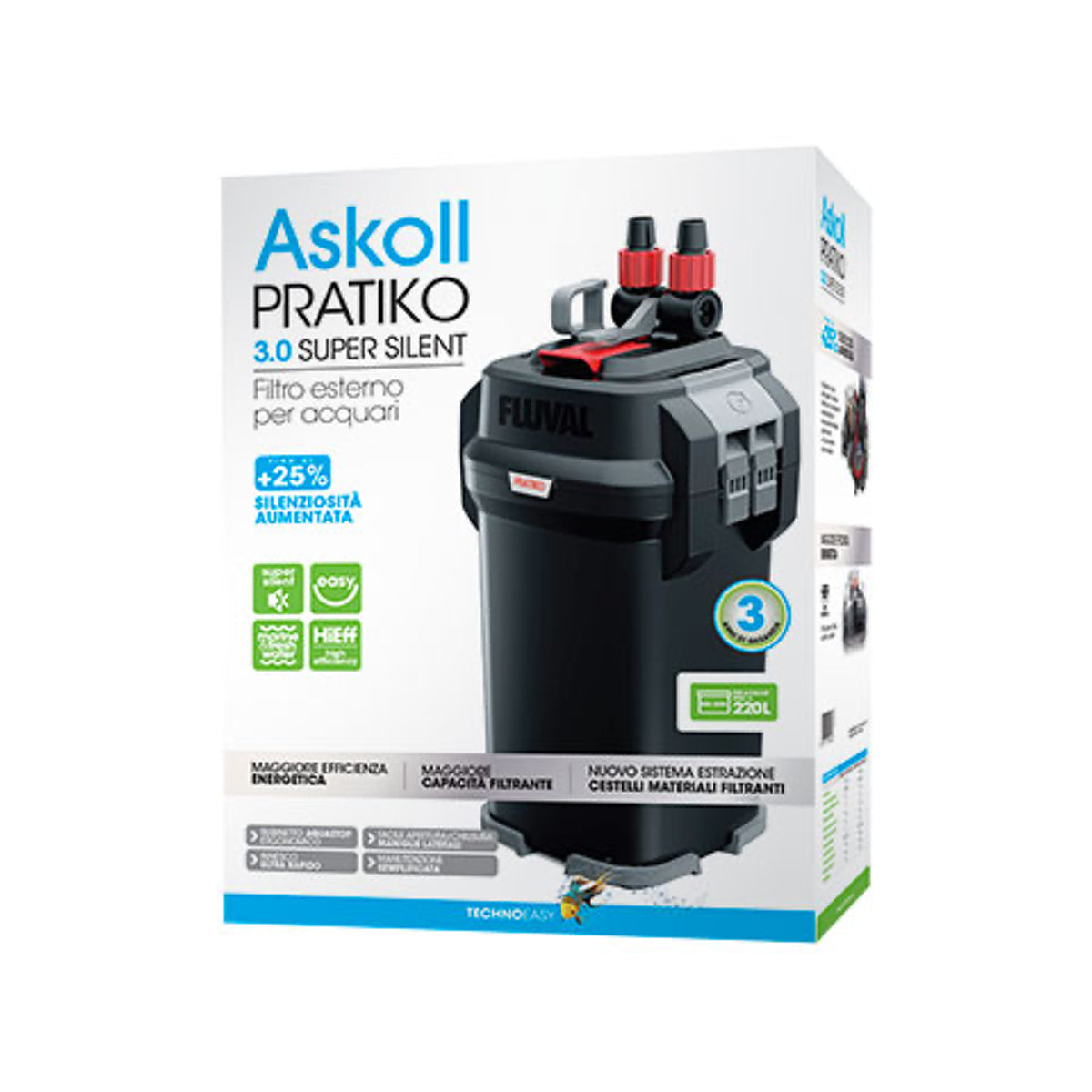 Askoll Pratiko 3.0 Super Silent 200 — Verde Vivo Acquari
