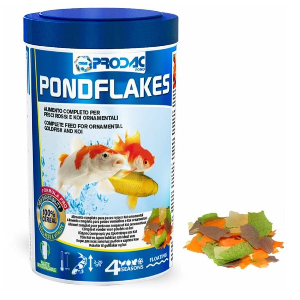 Prodac Pond Flakes 1200 ml — Verde Vivo Acquari